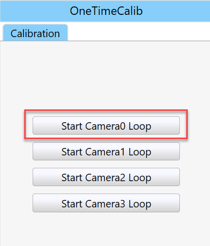 Run One Time Calibration Step by Step