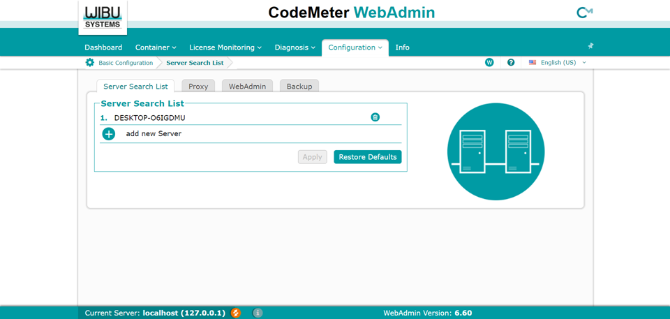 Client Codemeter Webadmin Configuration
