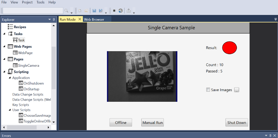 Getting Started With Cognex Designer