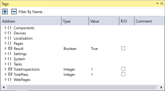 Tags Window