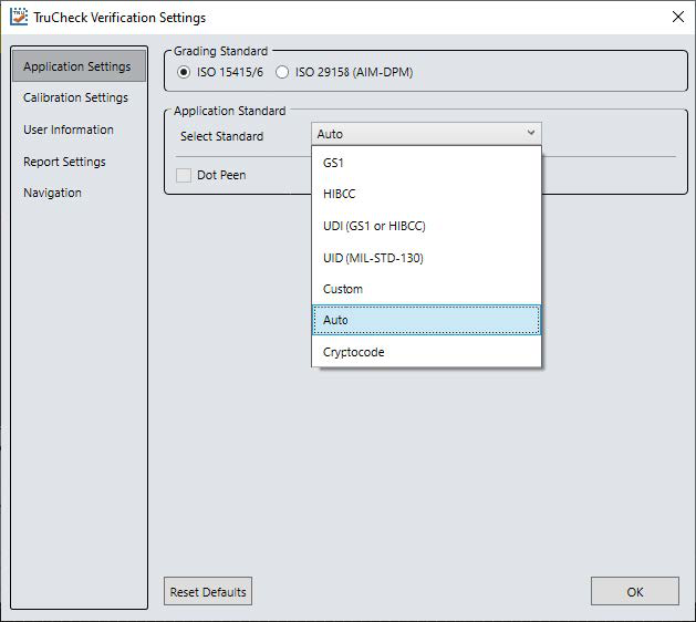 Application Settings
