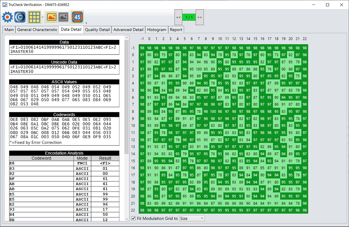 Data Detail Tab