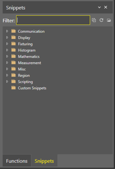 Snippets Panel
