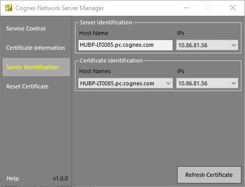 Install the Cognex Network Server Application