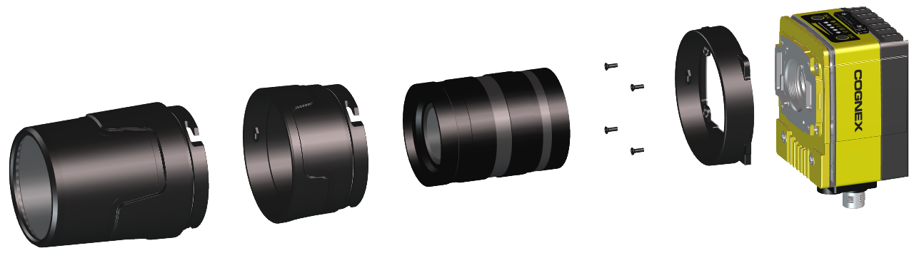 Install the C-Mount Lens and Cover (COV-7000-CMNT-LG)