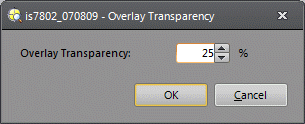 Overlay Transparency Dialog