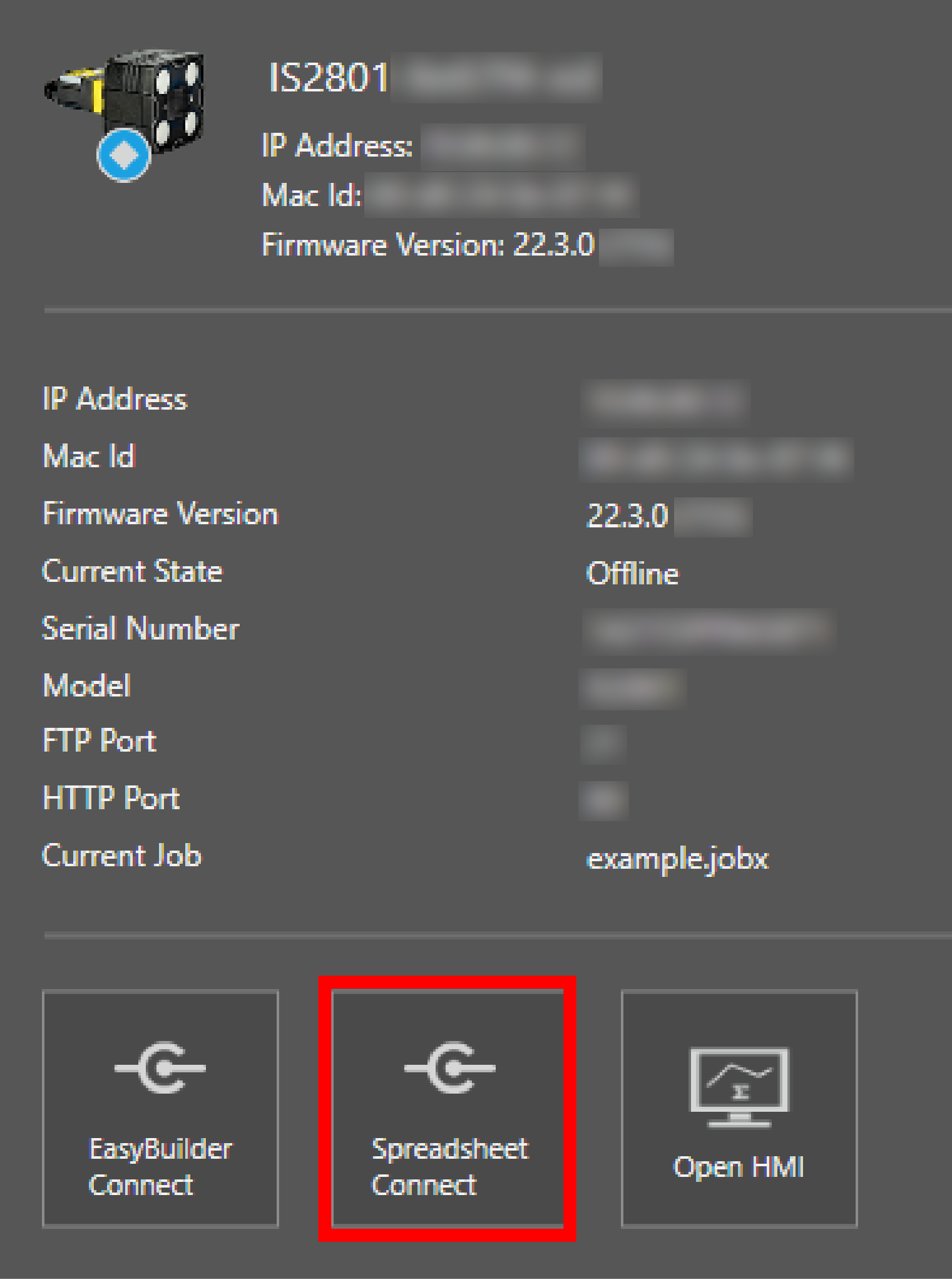 Converting an EasyBuilder Job to a Spreadsheet Job