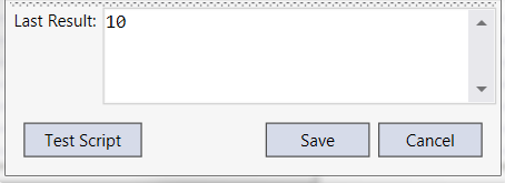 Edit Script Dialog